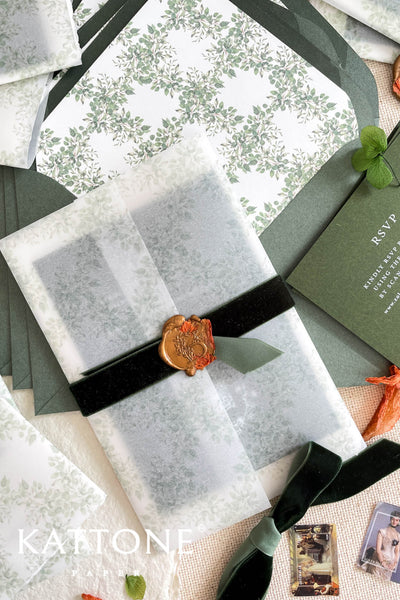 Lettie Handmade Paper Wedding Invitations – Kattone