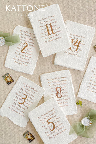 Tilda Handmade Paper Table Numbers – Kattone